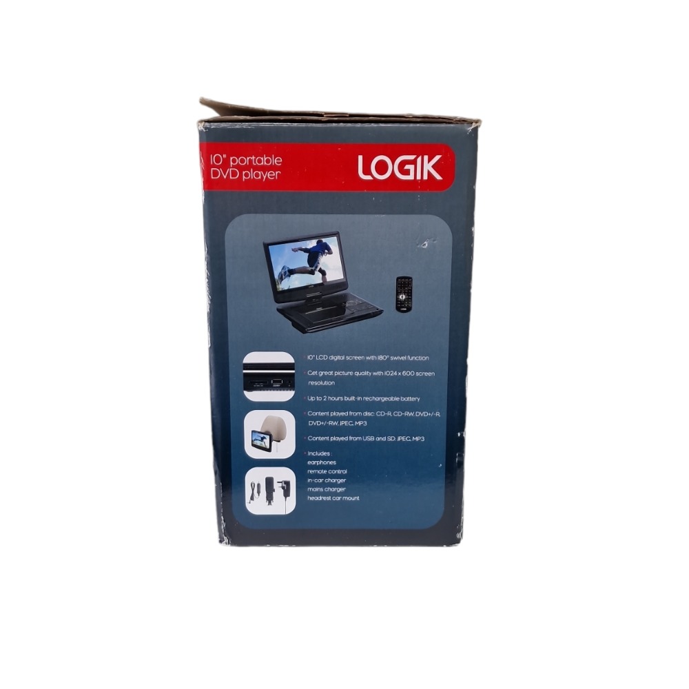Pre-owned Logik Portable DVD Player (No Remote) - Own4Less